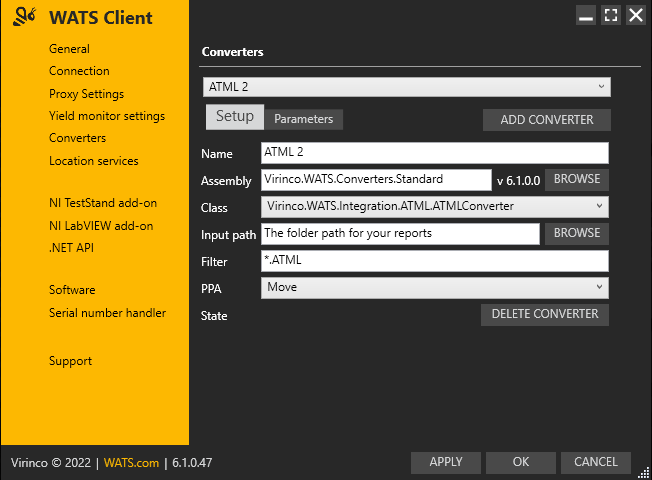 Adding multiple instances of the same WATS Client converter – Help Center